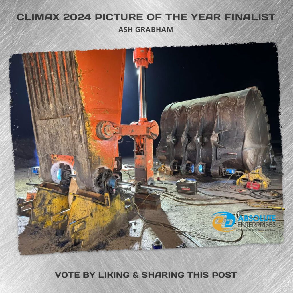 PICTURE OF THE YEAR #15: Large Bucket Line Boring & Welding - Climax ...