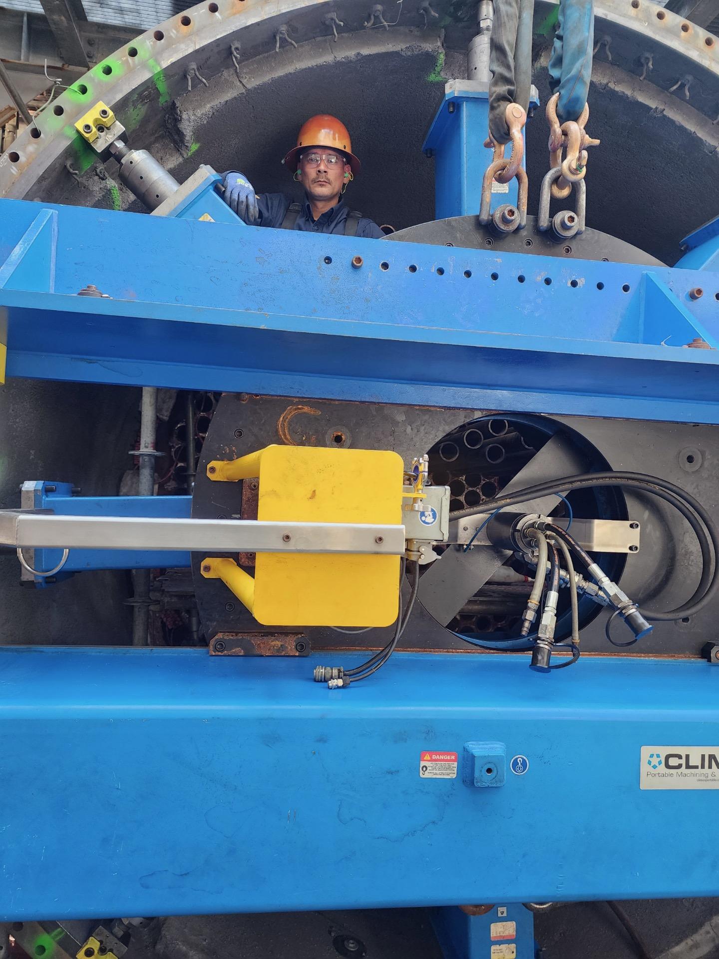 Machining an Exchanger - Climax Portable